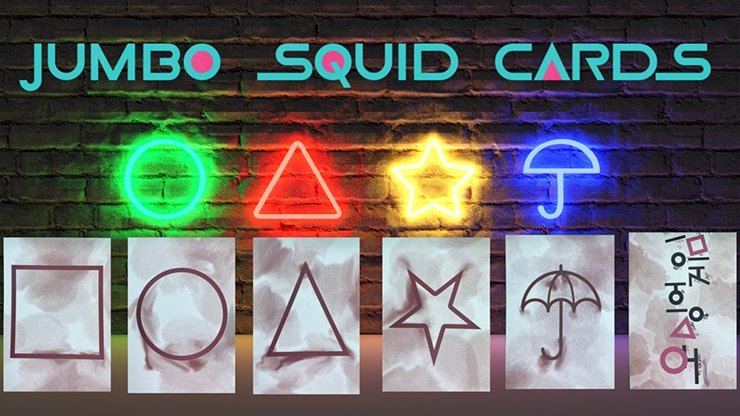 SQUID CARDS STAGE SIZE by Matthew Wright - Mental Magic - Klik her - Tryllebutikken.dk